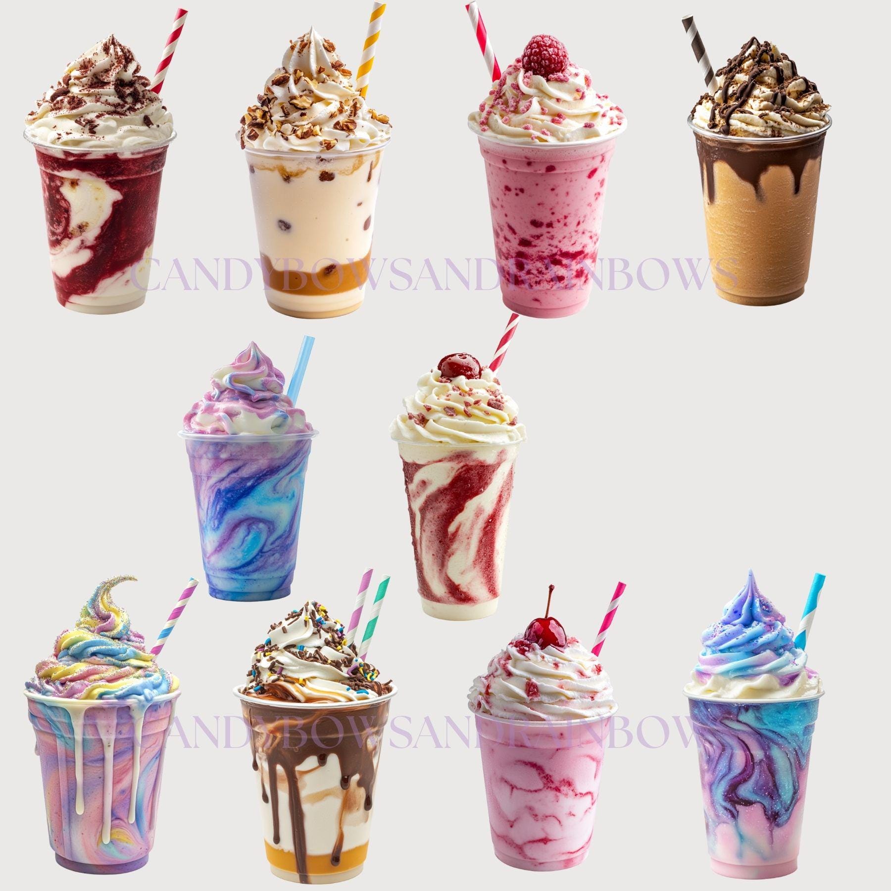 Beautiful Milkshakes Clipart - 50 High Quality PNG Images of Milkshake ...