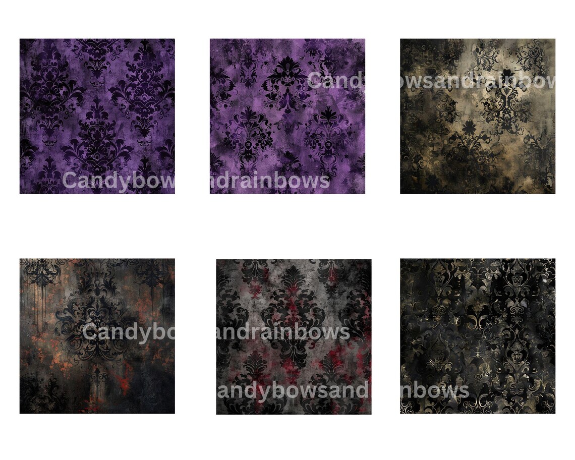 Vintage Gothic Digital Paper 18 PNG Images of Vintage Gothic Designs ...