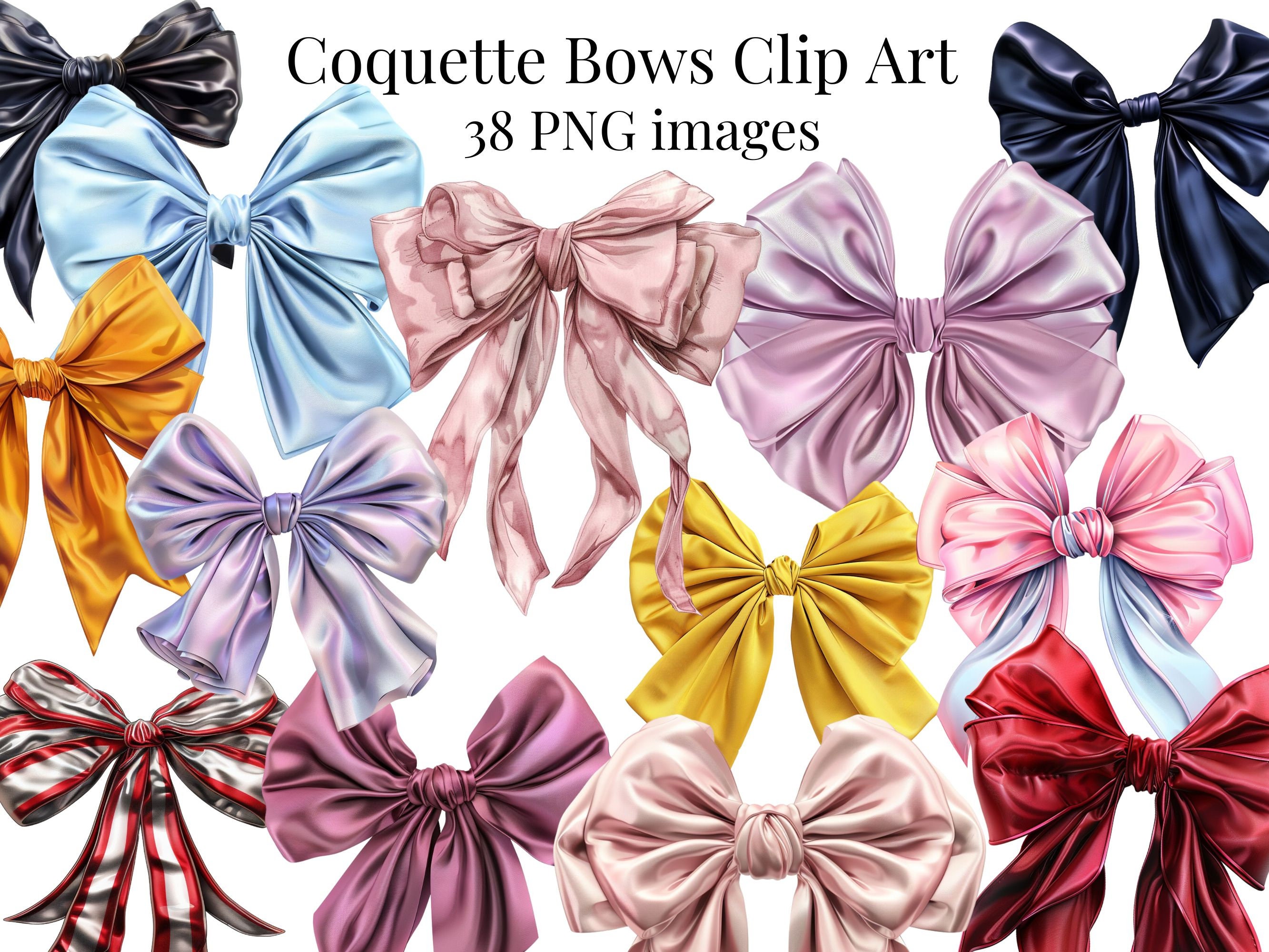 Coquette Bows Clipart - 38 PNG Images of Beautiful Coquette Bows ...