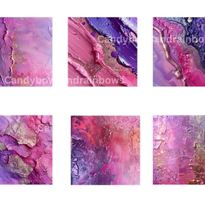 Shimmering Pink and Purple Digital Paper - 20 PNG Images of Shimmering ...