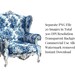Blue Toile Clipart Upholstered Chairs - 20 PNG Images of Blue Toile ...