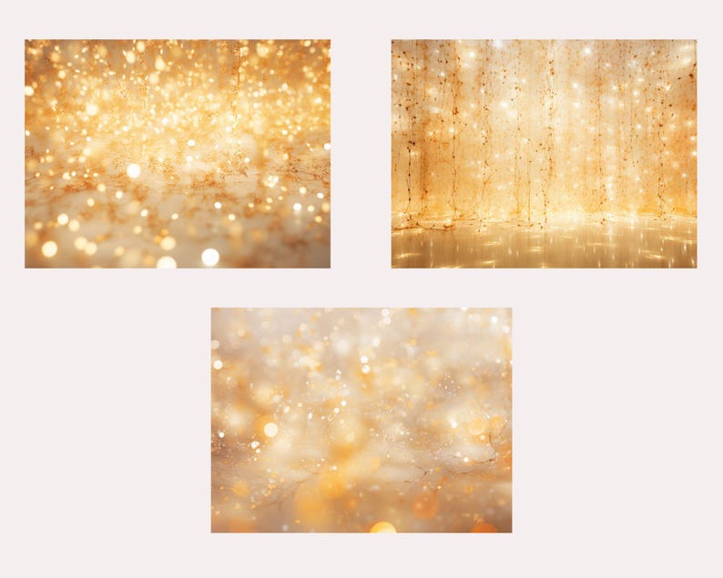 Light Gold Christmas Lights Digital Background Paper - 15 Christmas ...