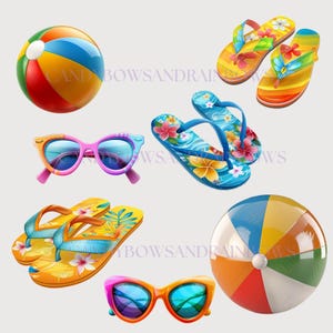 Cute and Colourful Pool Party Clipart - 32 High Quality PNG Images ...