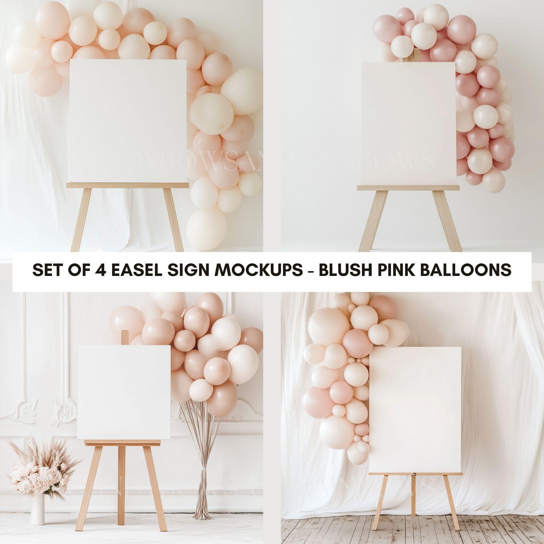Easel Sign Mockup - Welcome Sign Background Mockup - Blush Pink ...