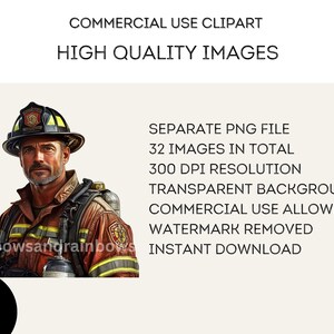 Firefighters Clipart - 32 High Quality PNG Images - Male Firefighter ...