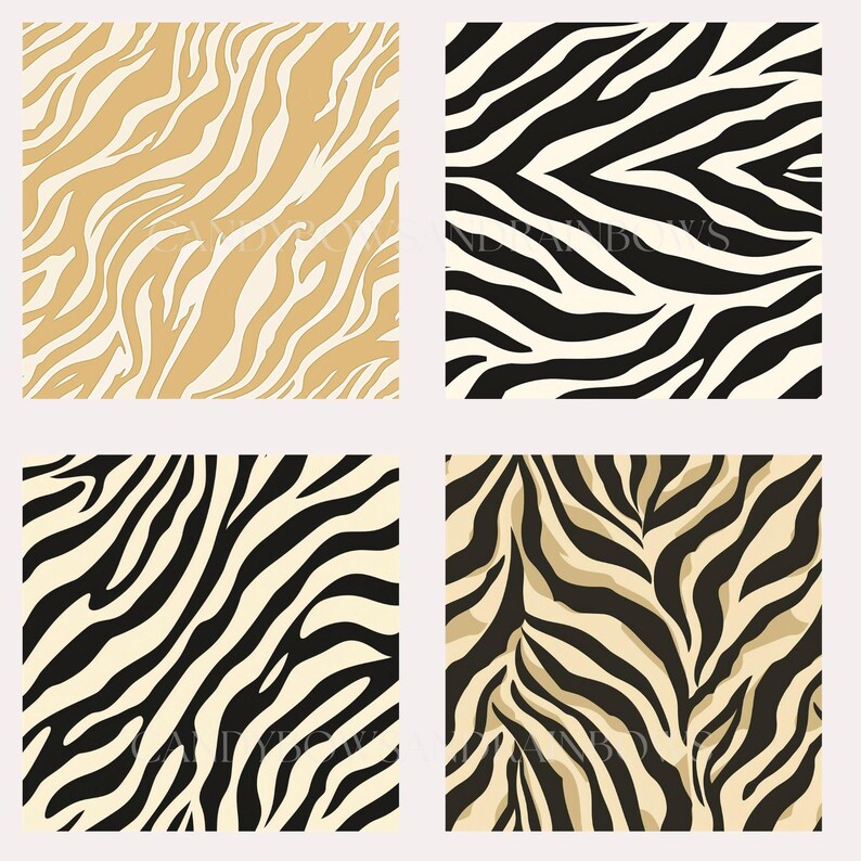 Animal Print Digital Paper - 20 PNG Images of Animal Prints - Cheetah ...