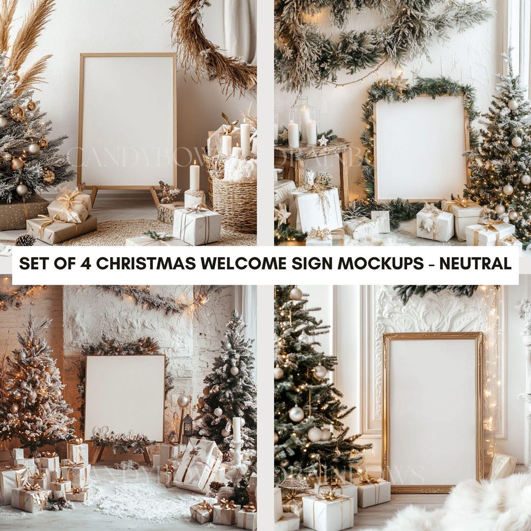 Easel Sign Mockup - Welcome Sign Background Mockup - Neutral Design ...