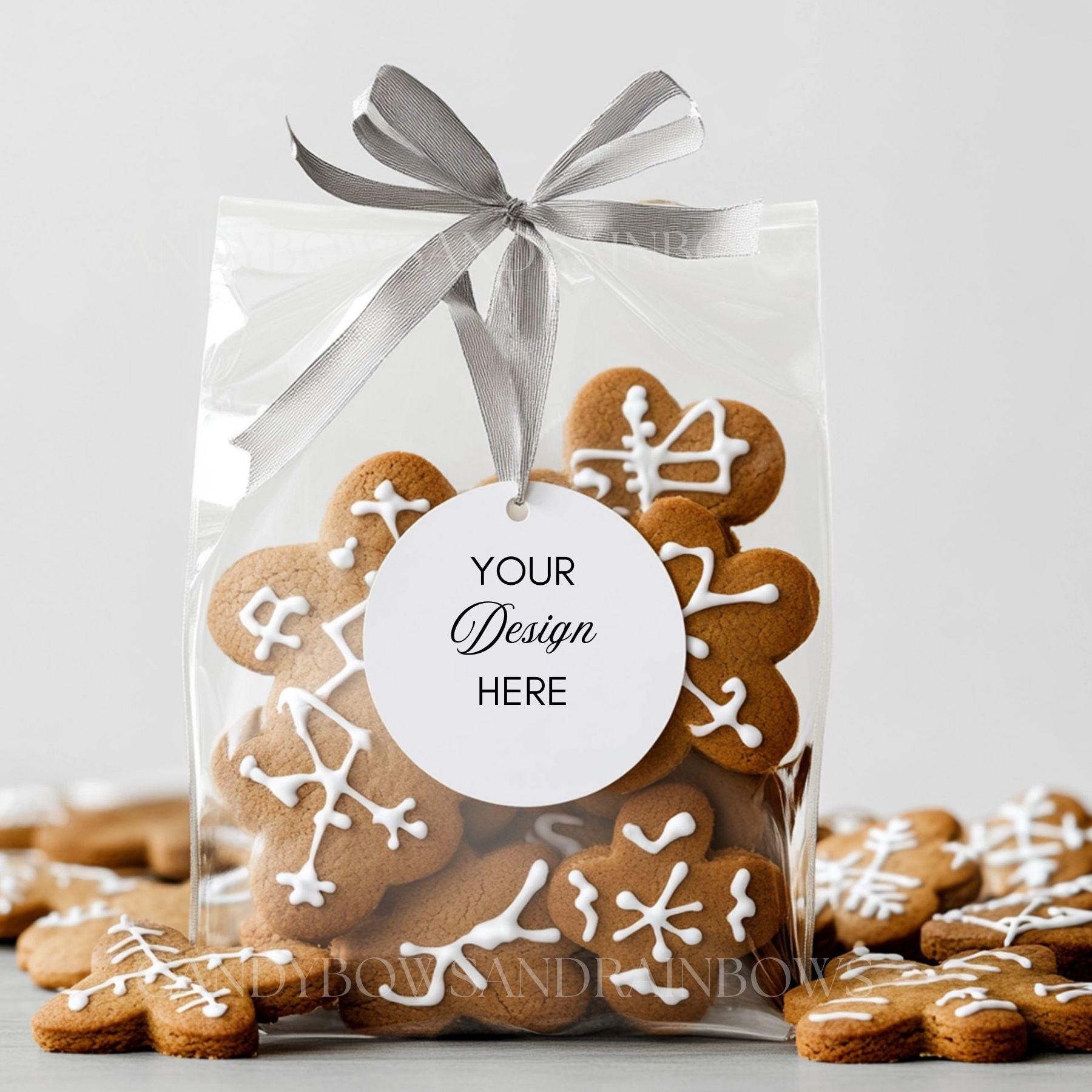 Gingerbread Biscuits Sweet Treats Mockup - Festive Mockup - Sweet ...
