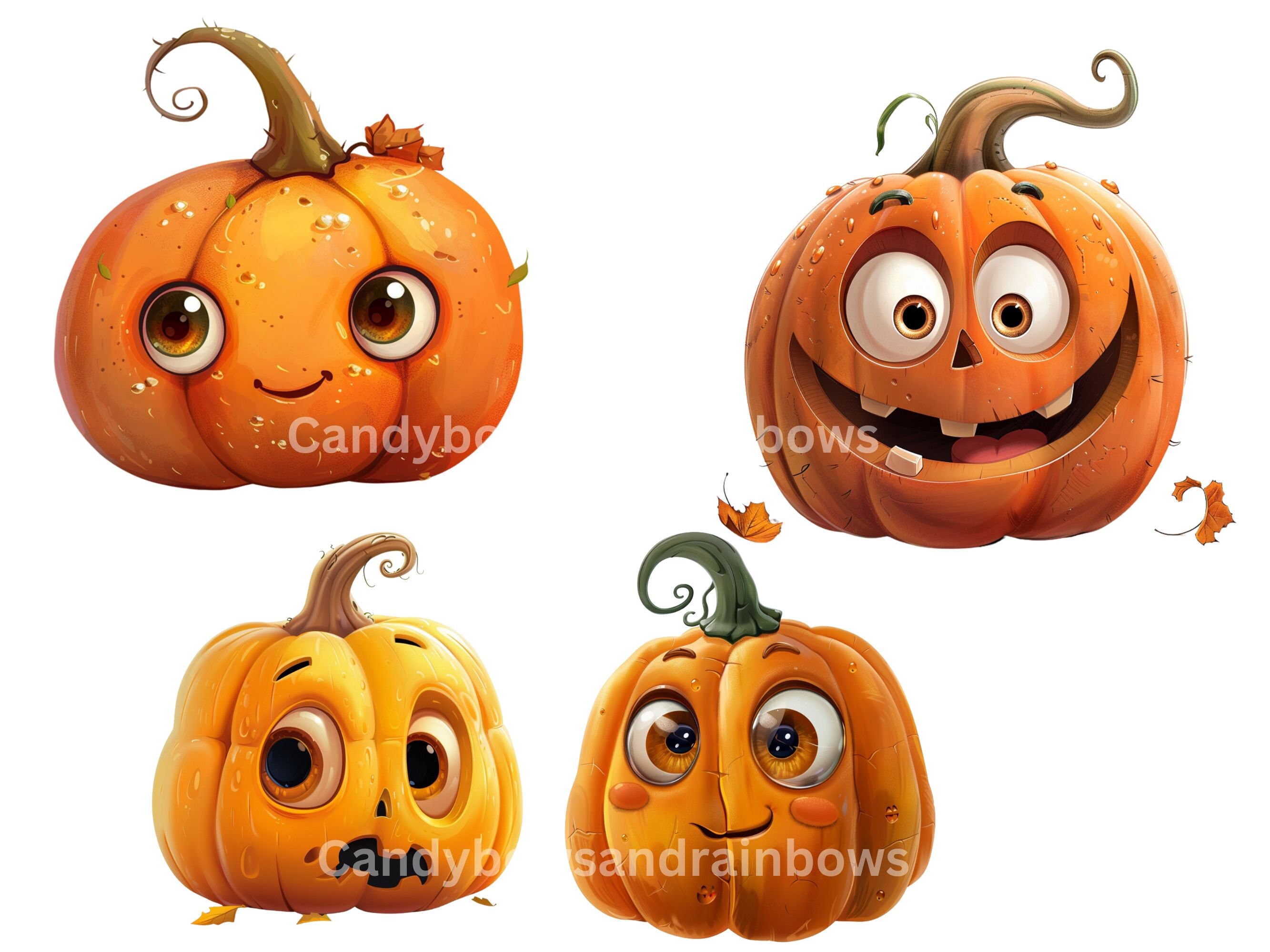 Halloween Pumpkin Clipart - 30 PNG Images of Spooky Pumpkins ...