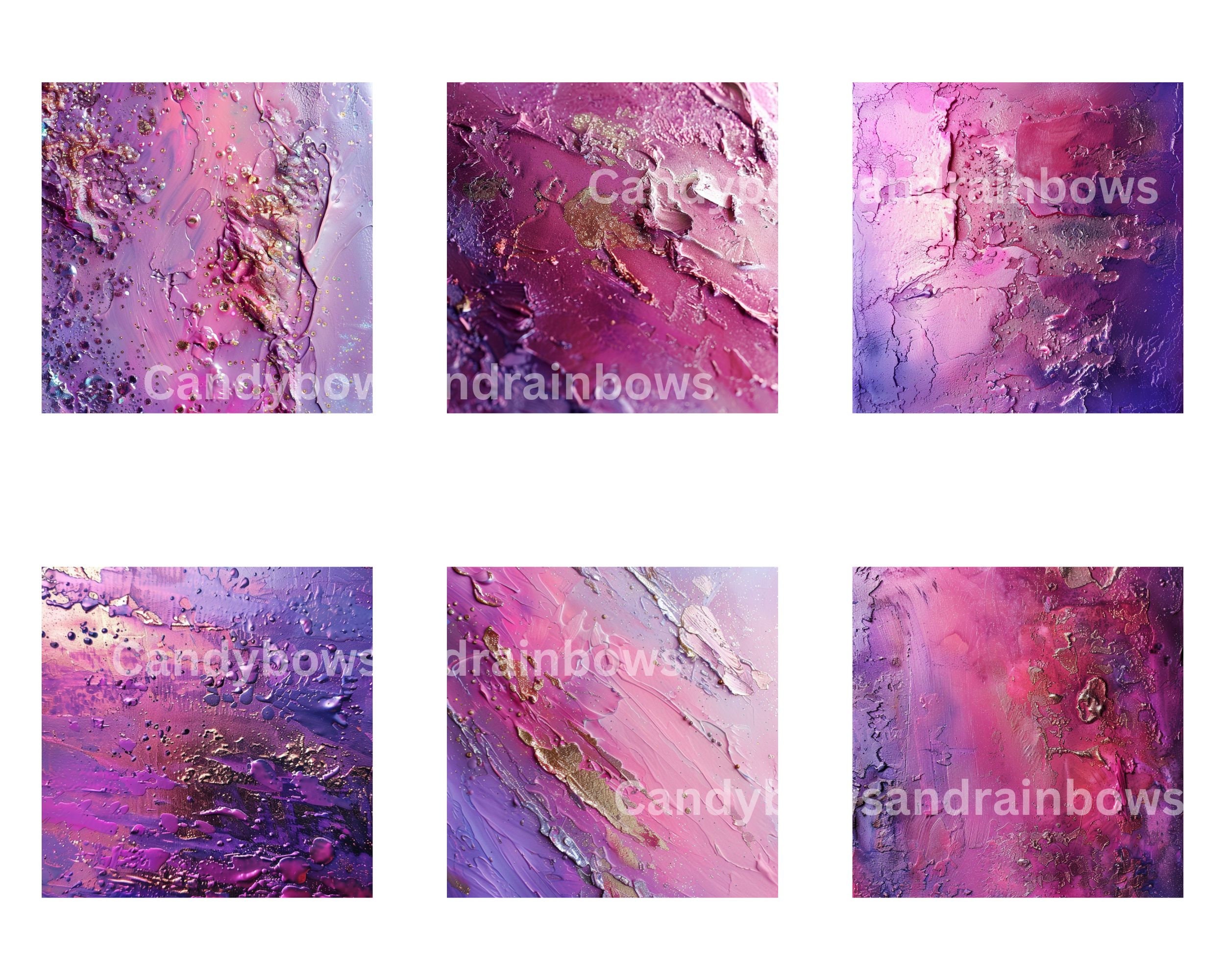 Shimmering Pink and Purple Digital Paper - 20 PNG Images of Shimmering ...