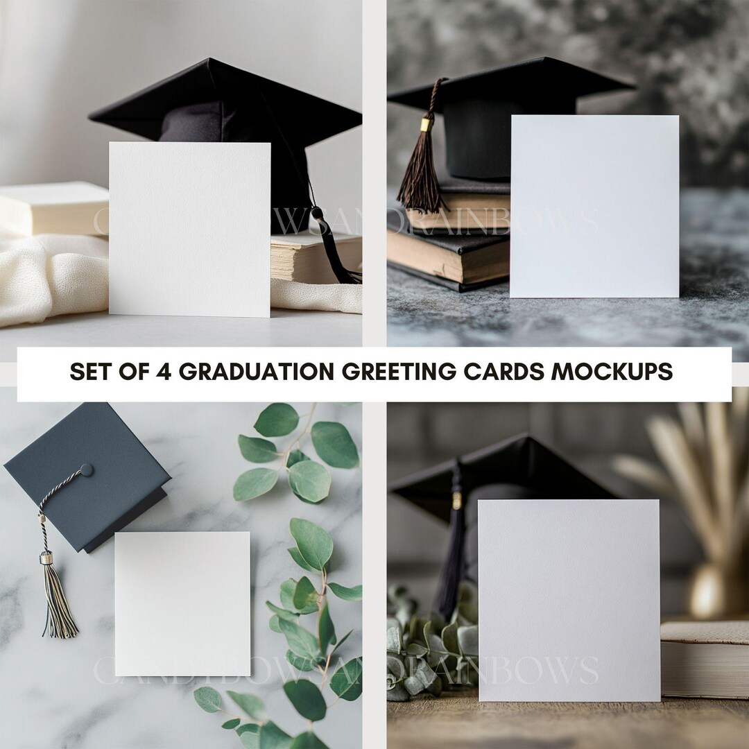 GRADUATION Greetings Card Mockup - Graduate Mockup - Graduation ...