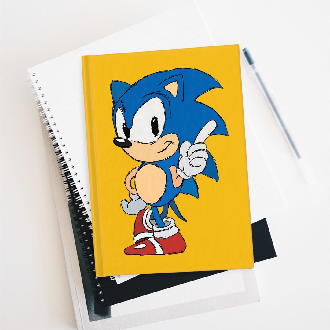 Sonic Notebook – Hardback Journal - Lined or Blank Notebook - Sonic ...