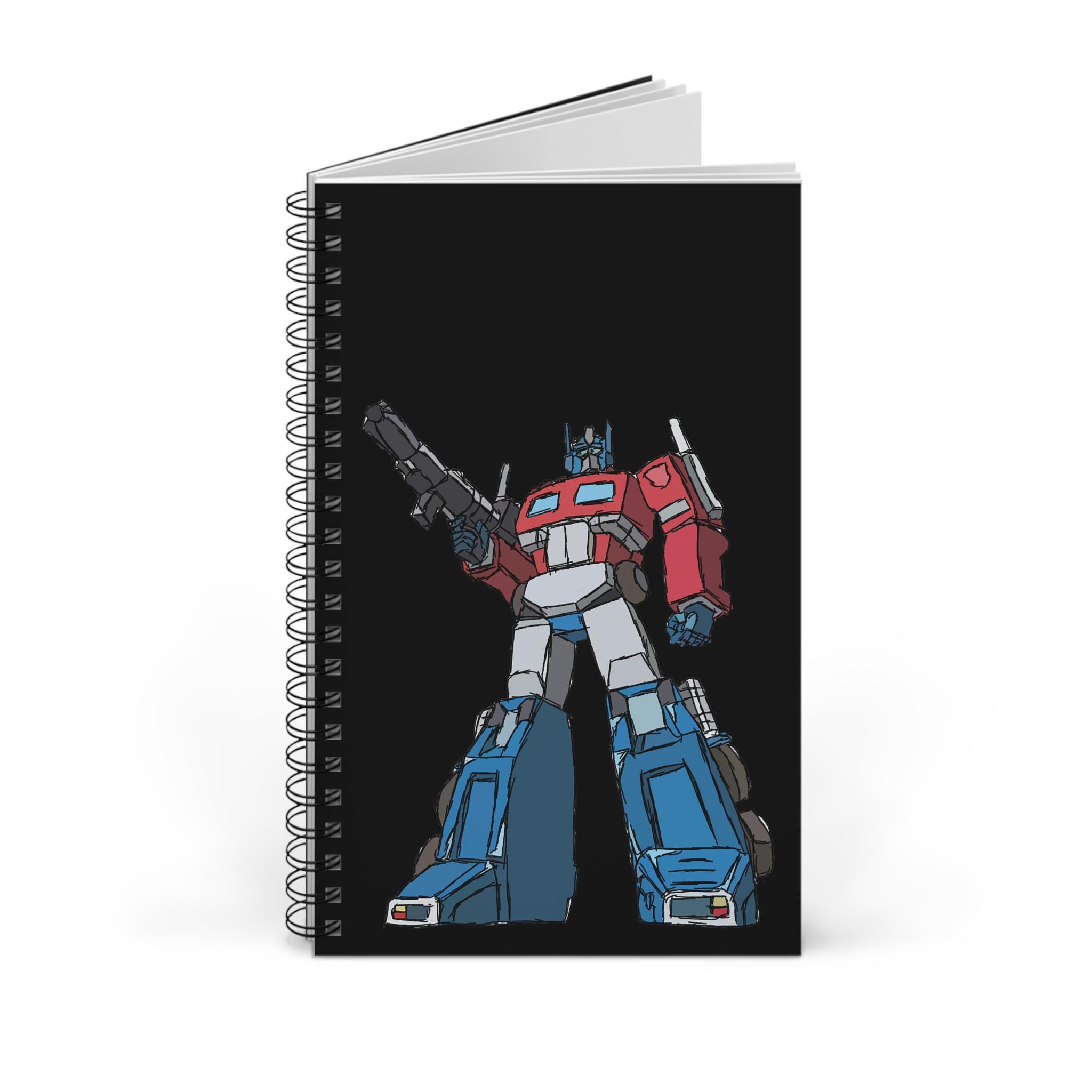 Transformers Optimus Prime Notebook – Spiral Bound Notebook - Lined ...