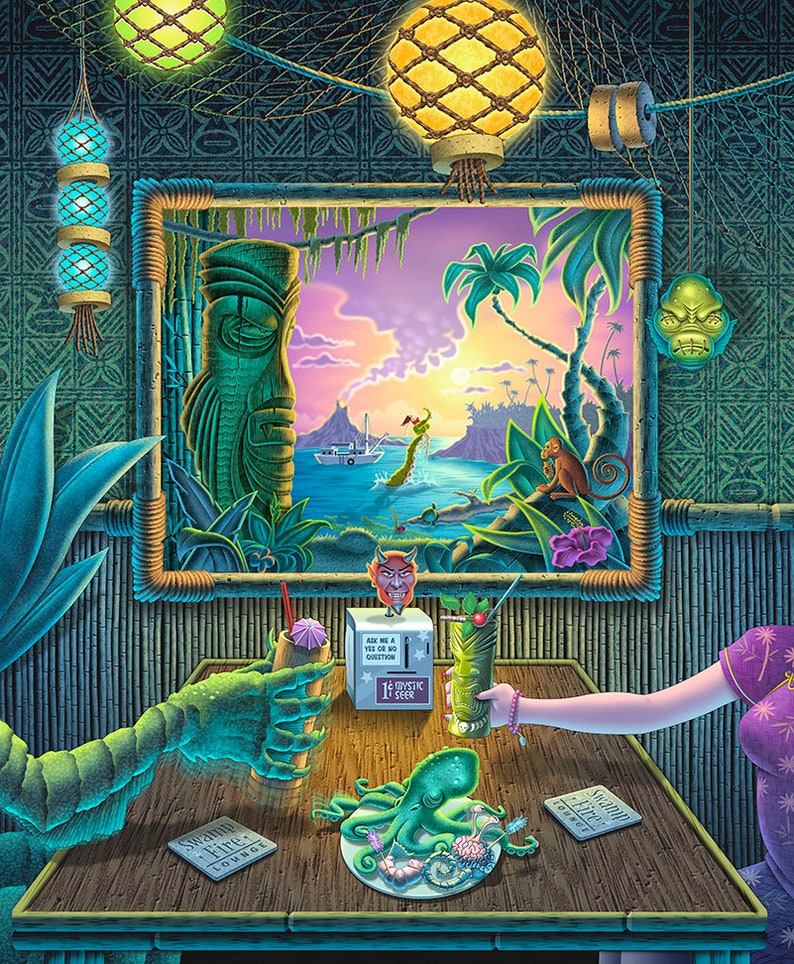 Doug Horne Limited Edition Canvas Print. Creature From the - Etsy