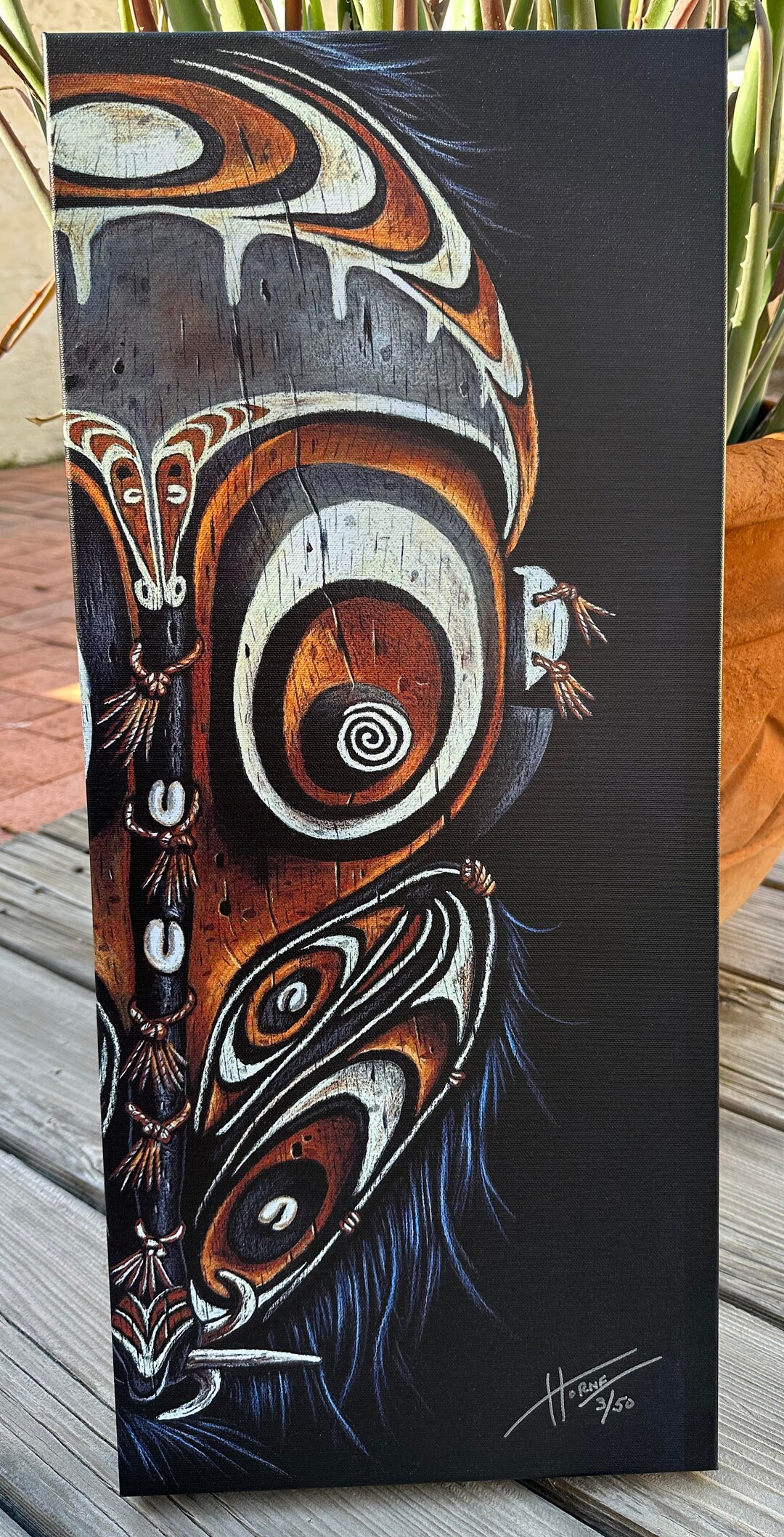 Doug Horne Limited Edition Stretched Canvas Print Sepic River Mask - Etsy