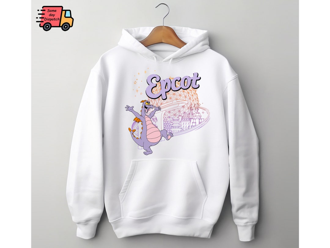 Figment Dragon Hoodie, Figment Est 1983 Hoody, Disney Epcot Character ...