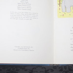 Vintage the Travels of Babar Printed in 1961, Vintage Children's Book ...