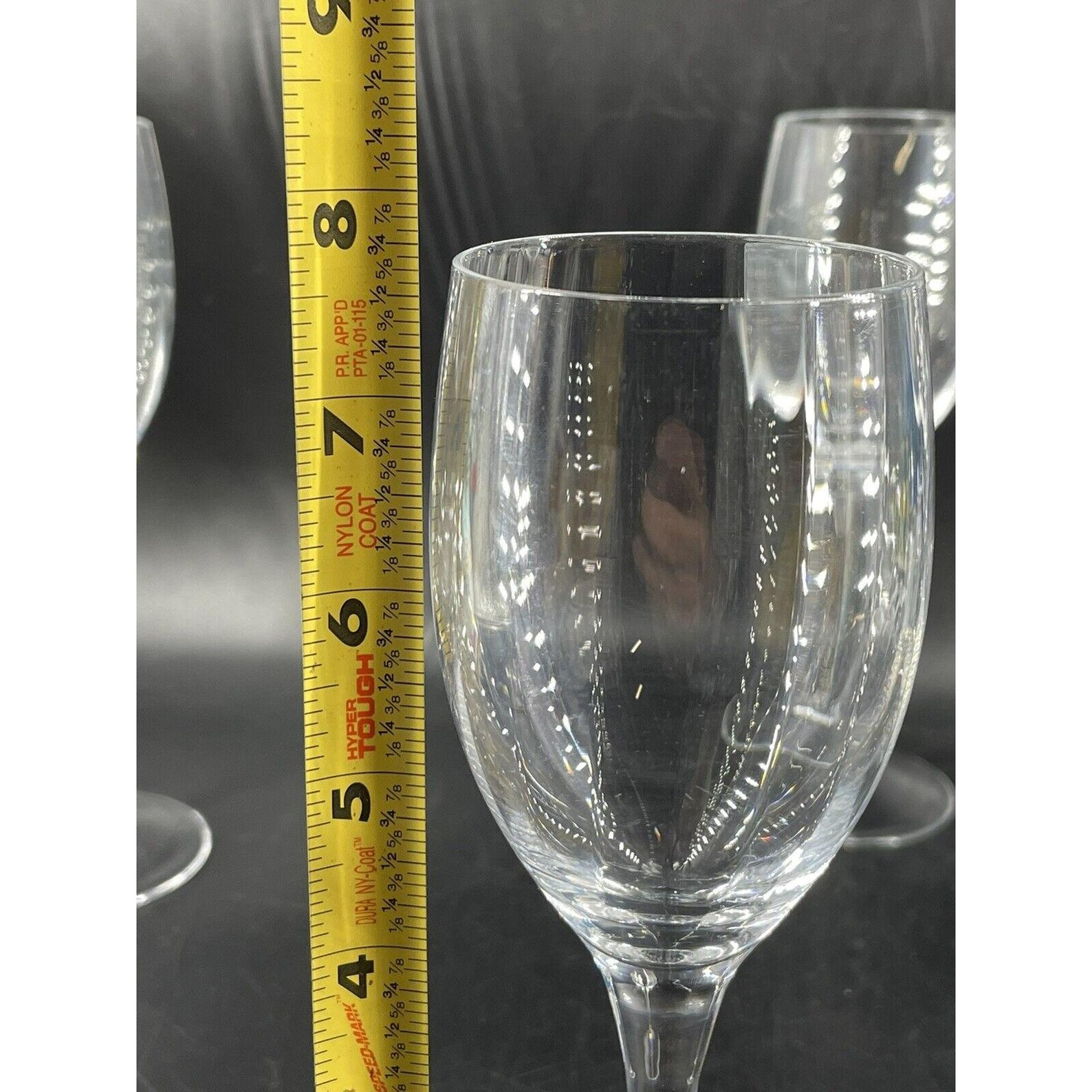 Miller Rogaska Set of 4 Crystal Wine Glasses/goblets Optic - Etsy