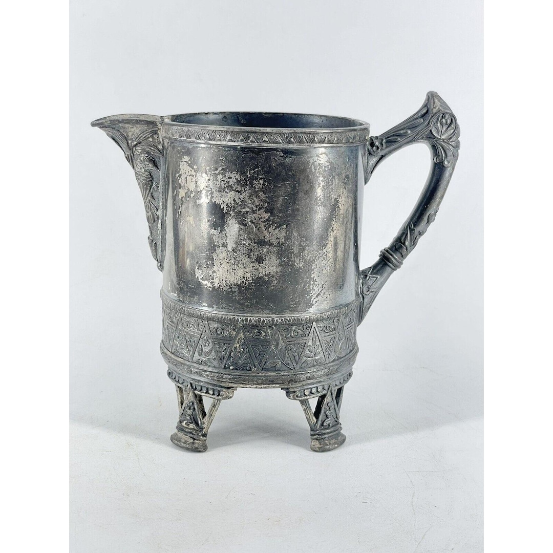 ROGERS SMITH & Co SILVER Quadruple Meriden Pitcher Birds 1926 - Etsy