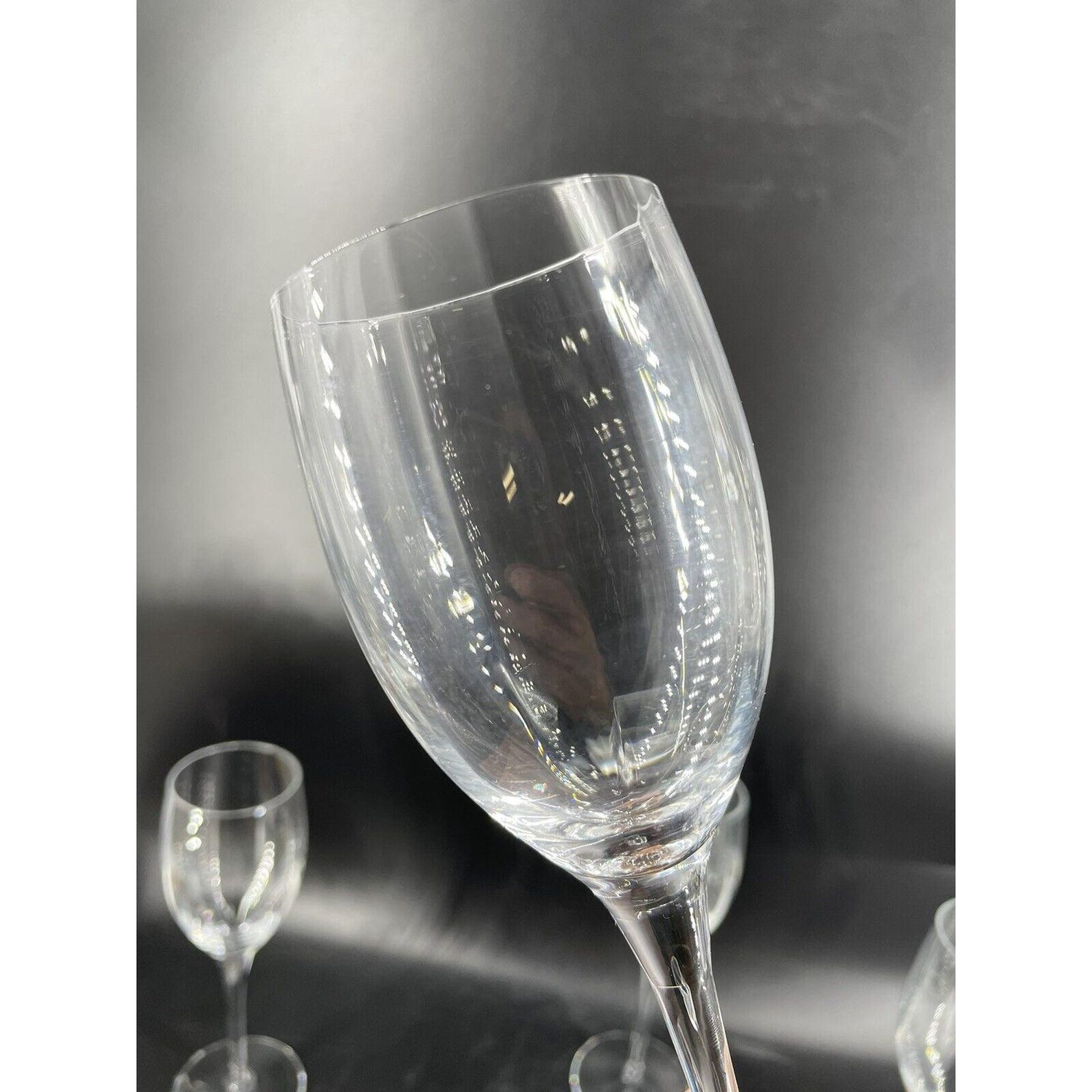 Miller Rogaska Set of 4 Crystal Wine Glasses/goblets Optic - Etsy