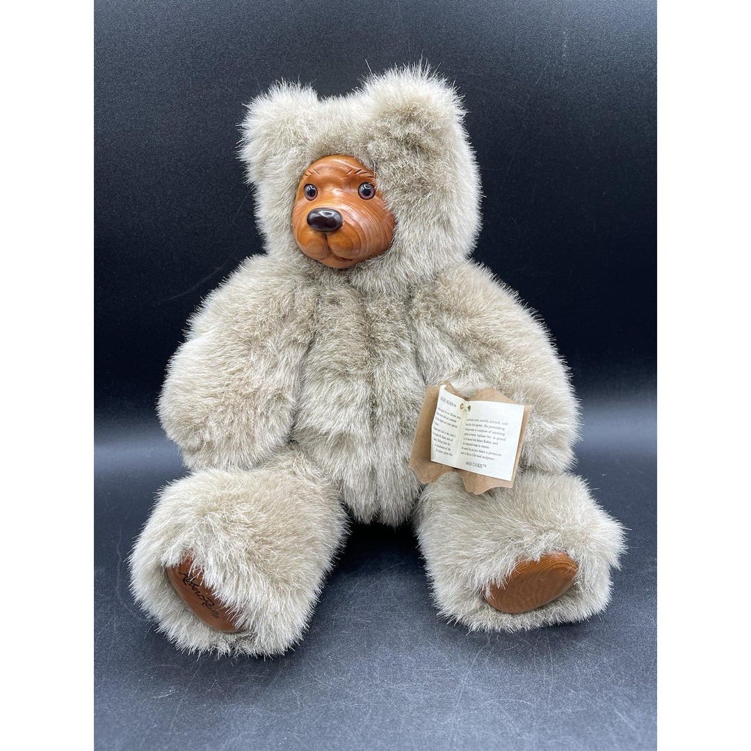 Robert Raikes Bear Cookie Wood Signed Original Tag 660330 Movable ...