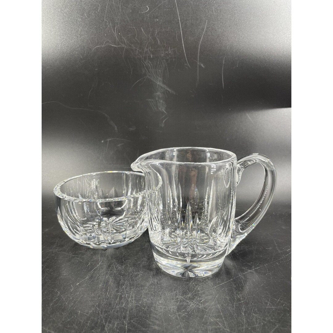 Waterford Cut Crystal Creamer Cream Pitcher and Open Sugar Bowl Set - Etsy