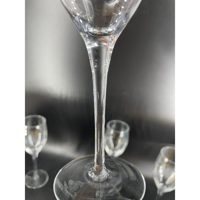 Miller Rogaska Set of 4 Crystal Wine Glasses/goblets Optic - Etsy