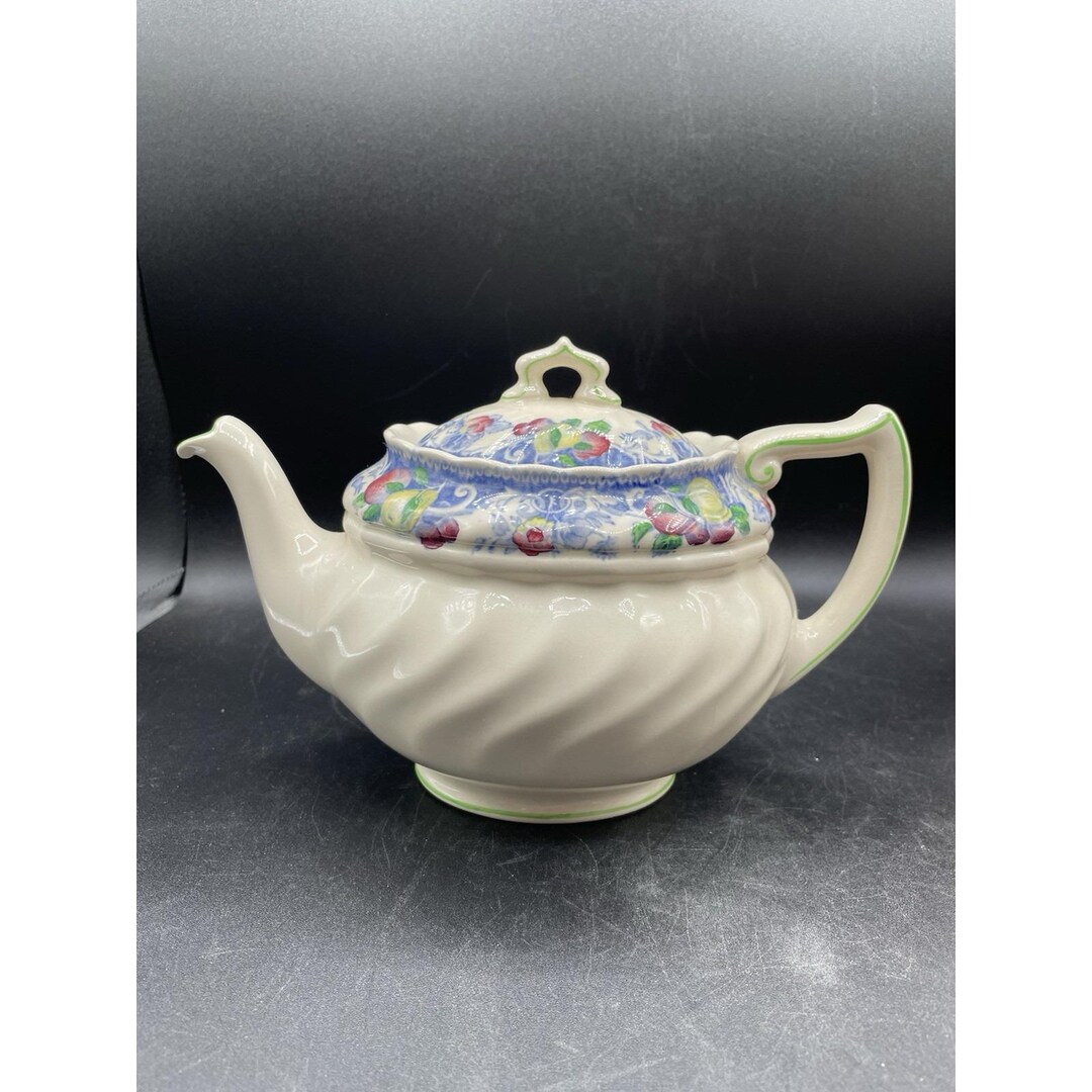 Royal Doulton England Pomeroy Fruit Floral Teapot - Etsy
