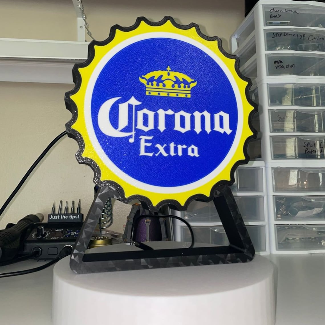 Corona Extra Bottle Cap LED Lightbox - Bar and Party Decor - Etsy