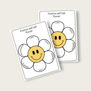 Positive Self-talk Flower: Empower Your Thoughts - Etsy