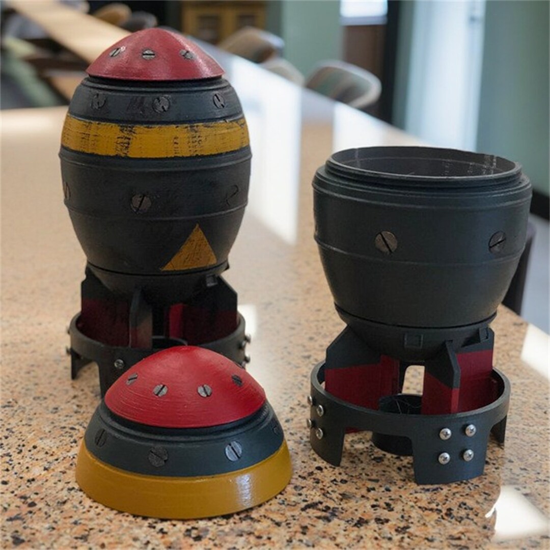 Fallout-inspired Mini Nuke Storage Desk Organizer, Retro Art Craft ...