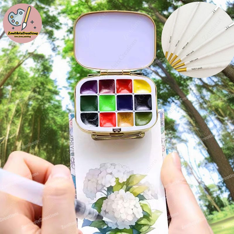 Watercolor Paint Box - Etsy