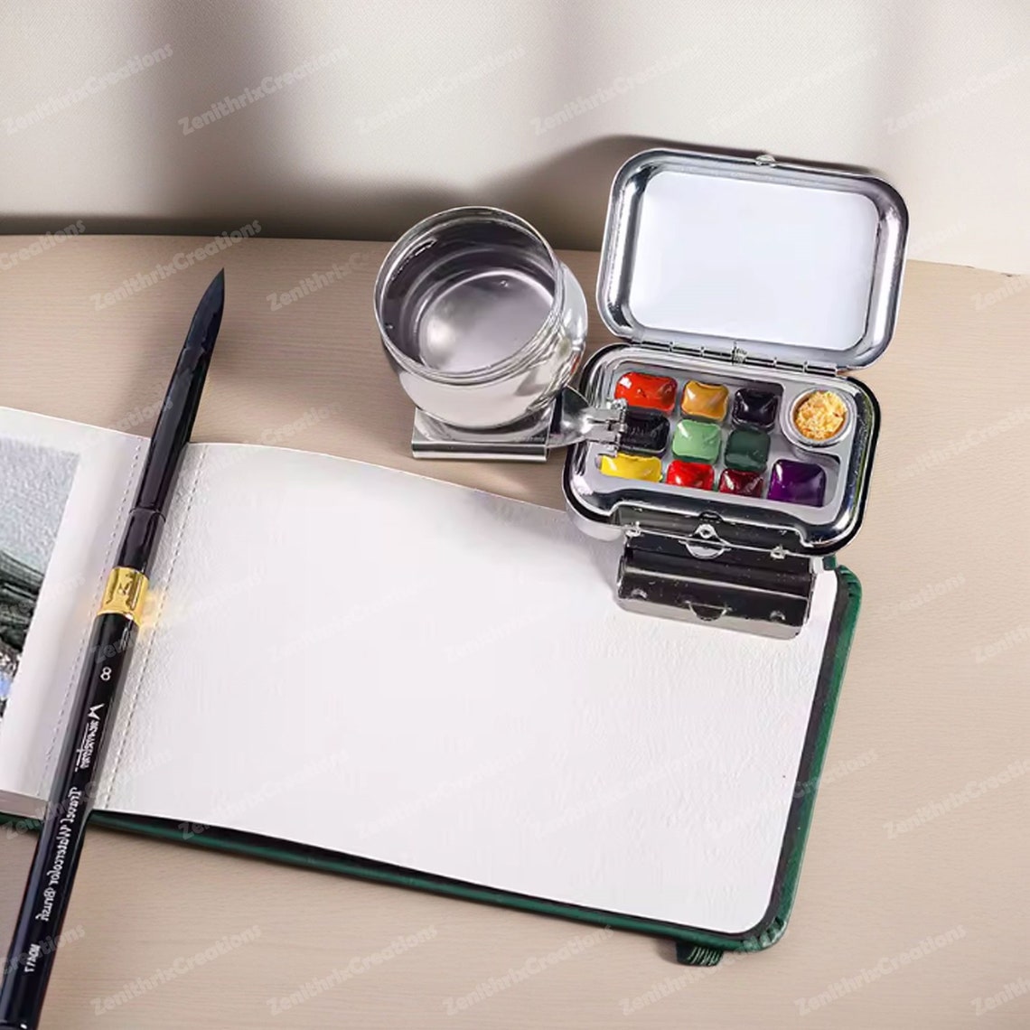 Metel Portable Paint Palette, Travel Watercolour Set, Watercolor ...