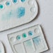 Custom Ceramic Watercolor Palette Kit Set, Ceramic Artists Palette ...