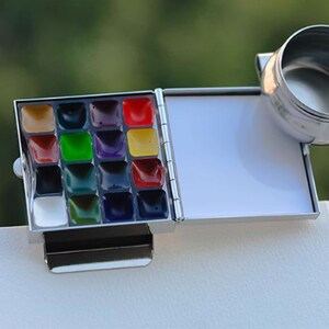 Metel Portable Paint Palette, Travel Watercolour Set, Watercolor ...