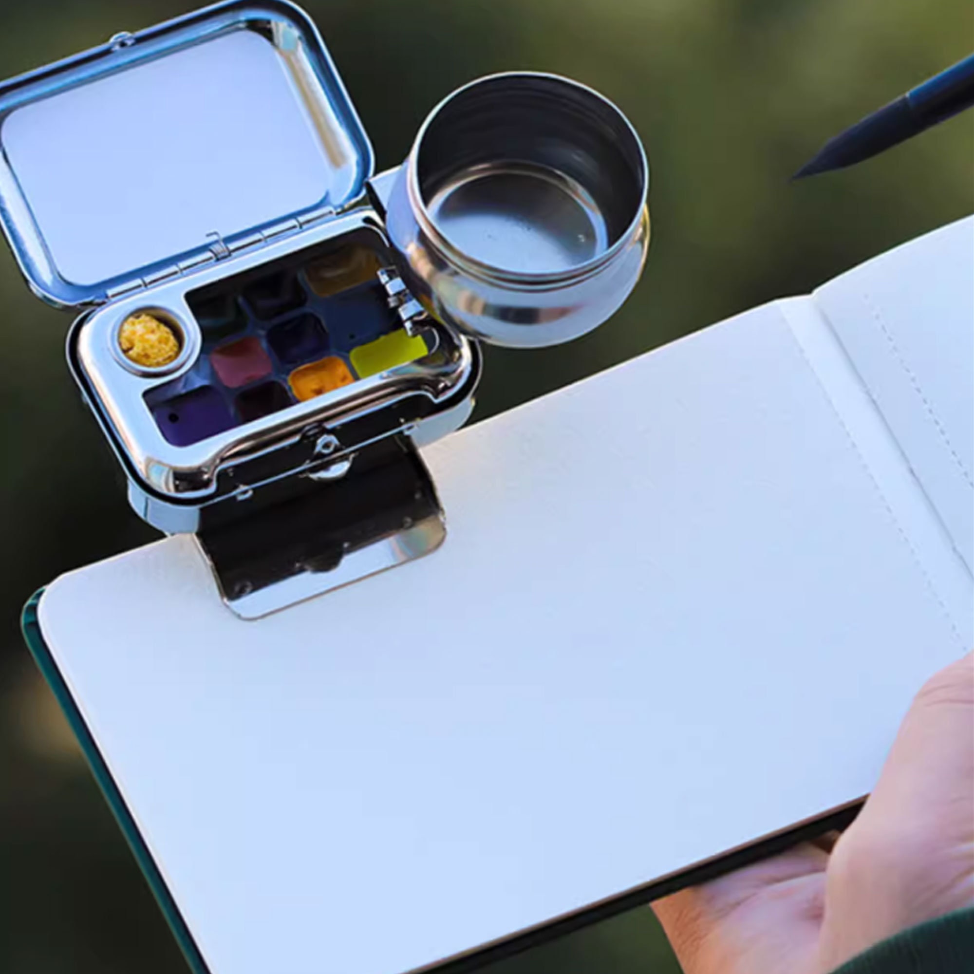 Metel Portable Paint Palette, Travel Watercolour Set, Watercolor ...