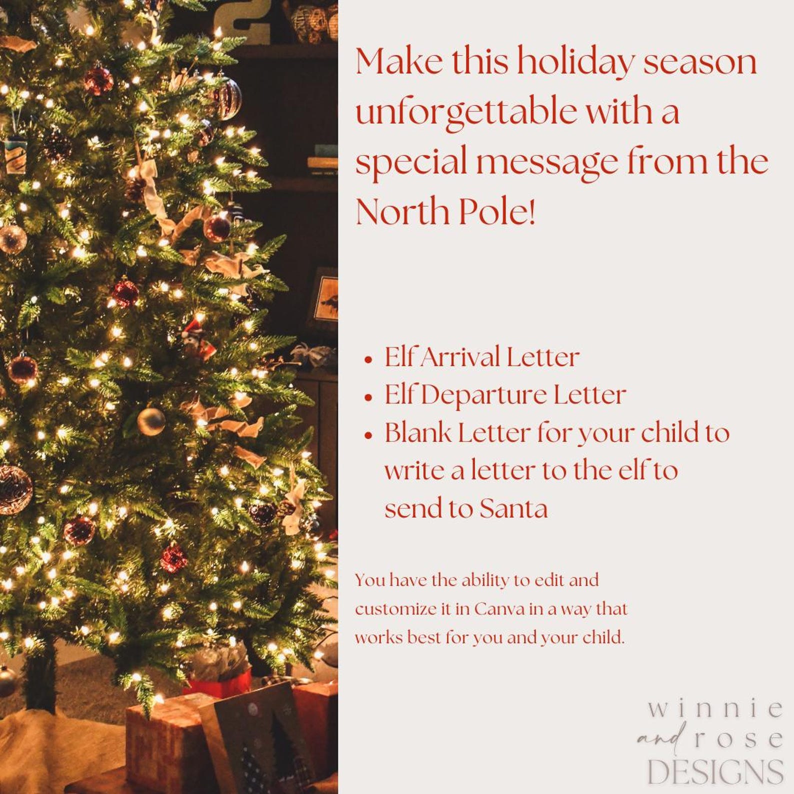Elf Arrival and Departure Letter | Christmas Activity | First Time Elf ...