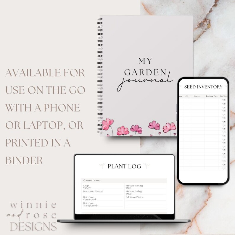 Printable Garden Journal Template | Digital Download | Gardening ...