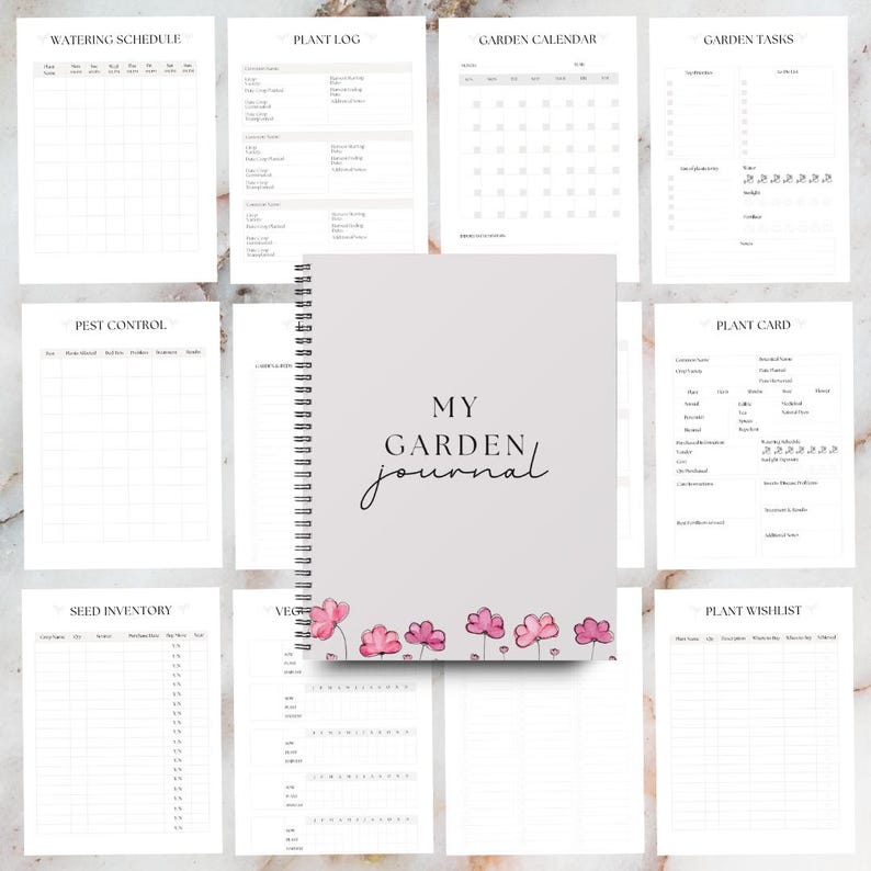 Printable Garden Journal Template | Digital Download | Gardening ...
