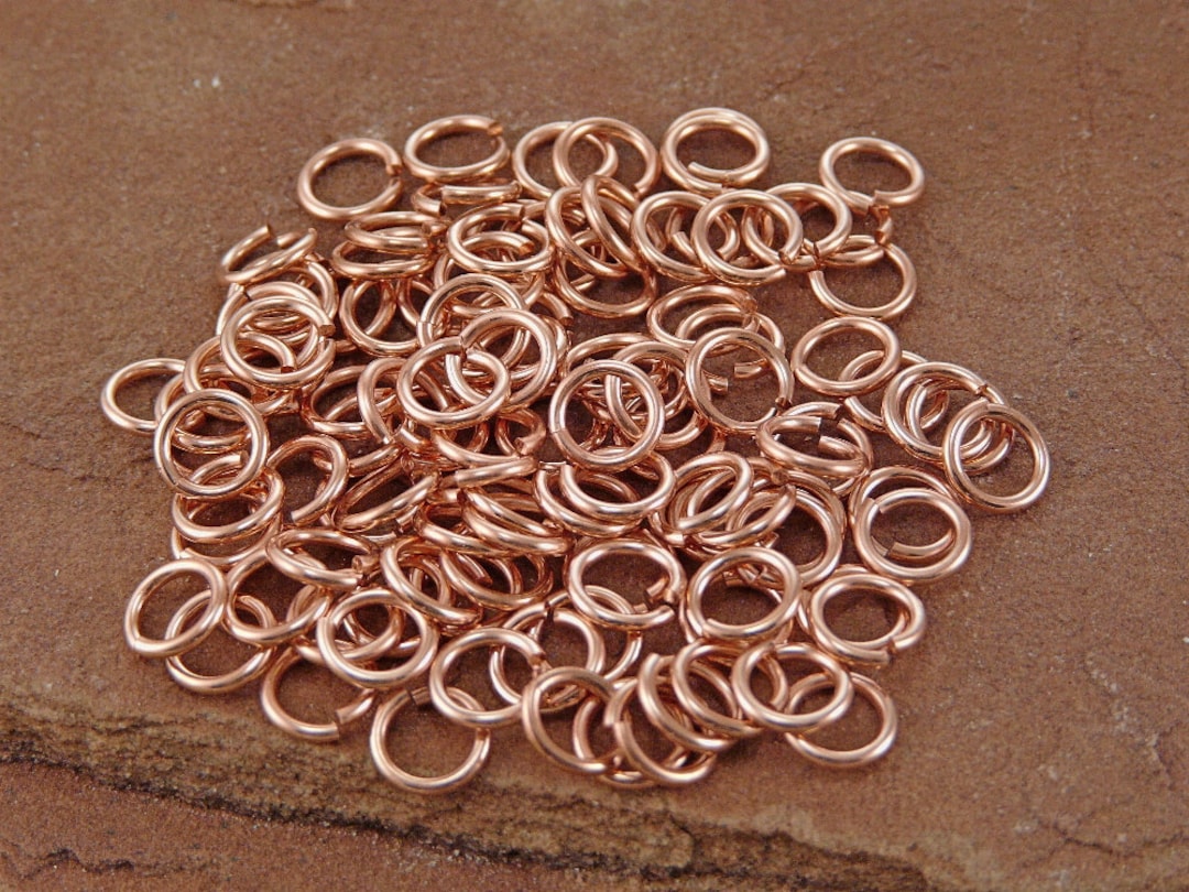 Genuine Copper Jump Rings, .5ozt. Jump Rings, Custom Cut to Your Inner ...