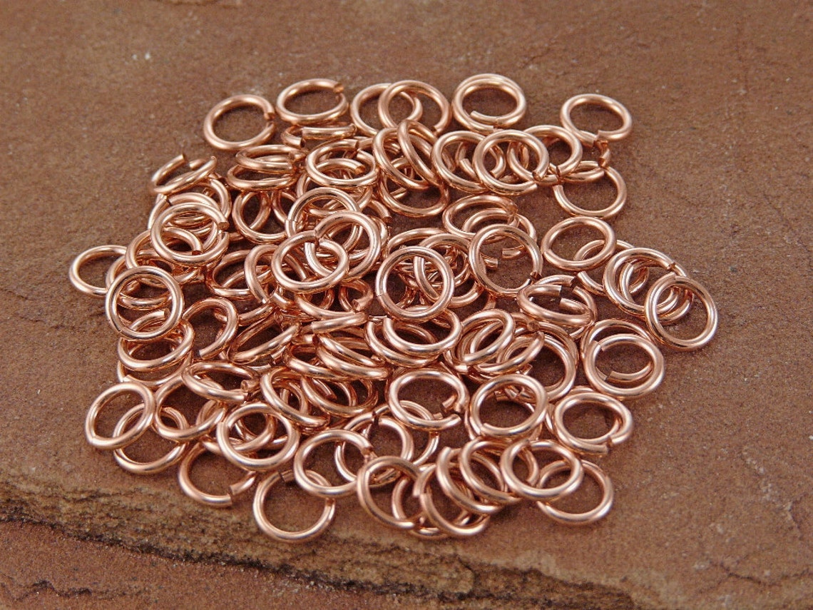 Genuine Copper Jump Rings, .5ozt. Jump Rings, Custom Cut to Your Inner ...