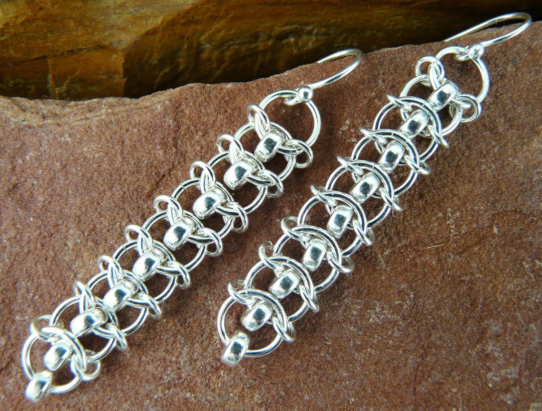 Centipede Chainmaille Earring Tutorial Pdf - Etsy