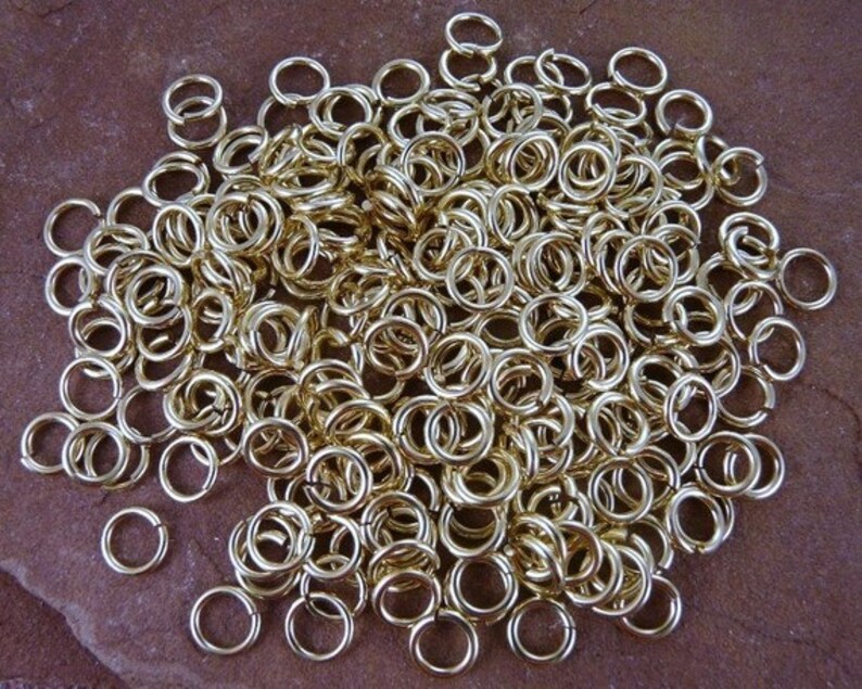 Gold Filled Jump Rings 50 18g 3.5mm Inner Diameter 14k - Etsy