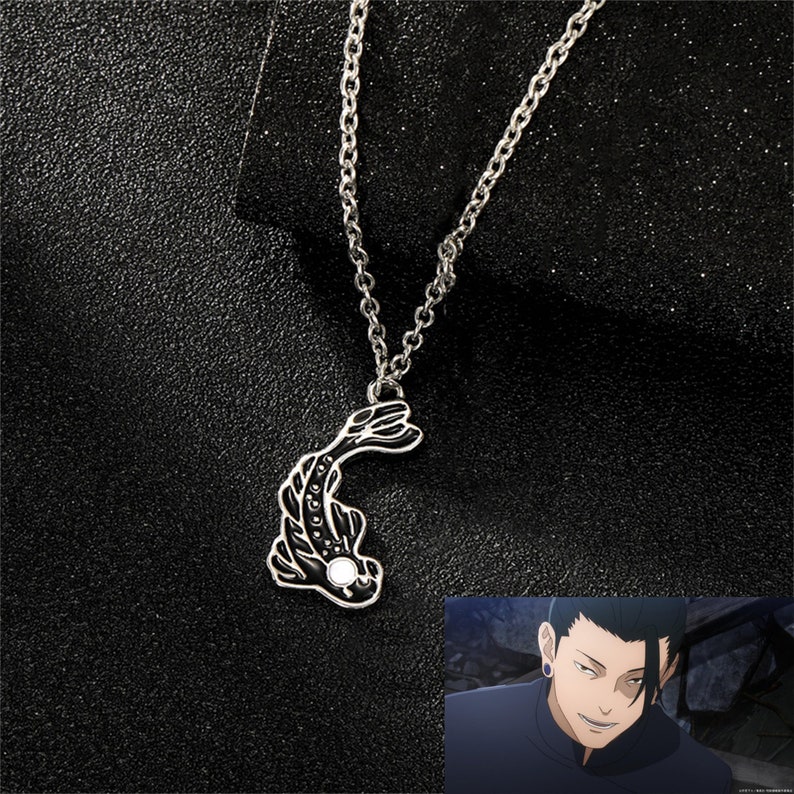 Jujutsu Kaisen Gojo and Geto Matching Couple Necklace, Satoru Gojo ...