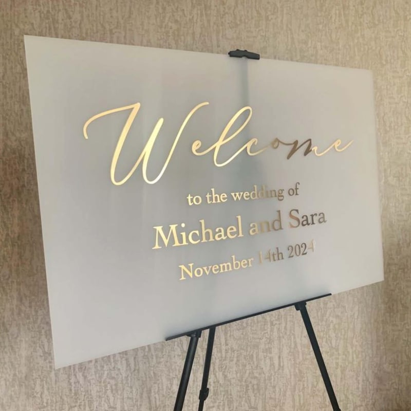 Acrylic Wedding Signs - Etsy