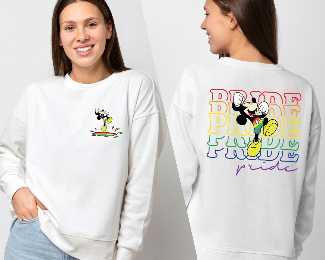 Mickey Mouse Pride T-shirt, Disney Pride Sweatshirt, Rainbow LGBTQ Flag ...