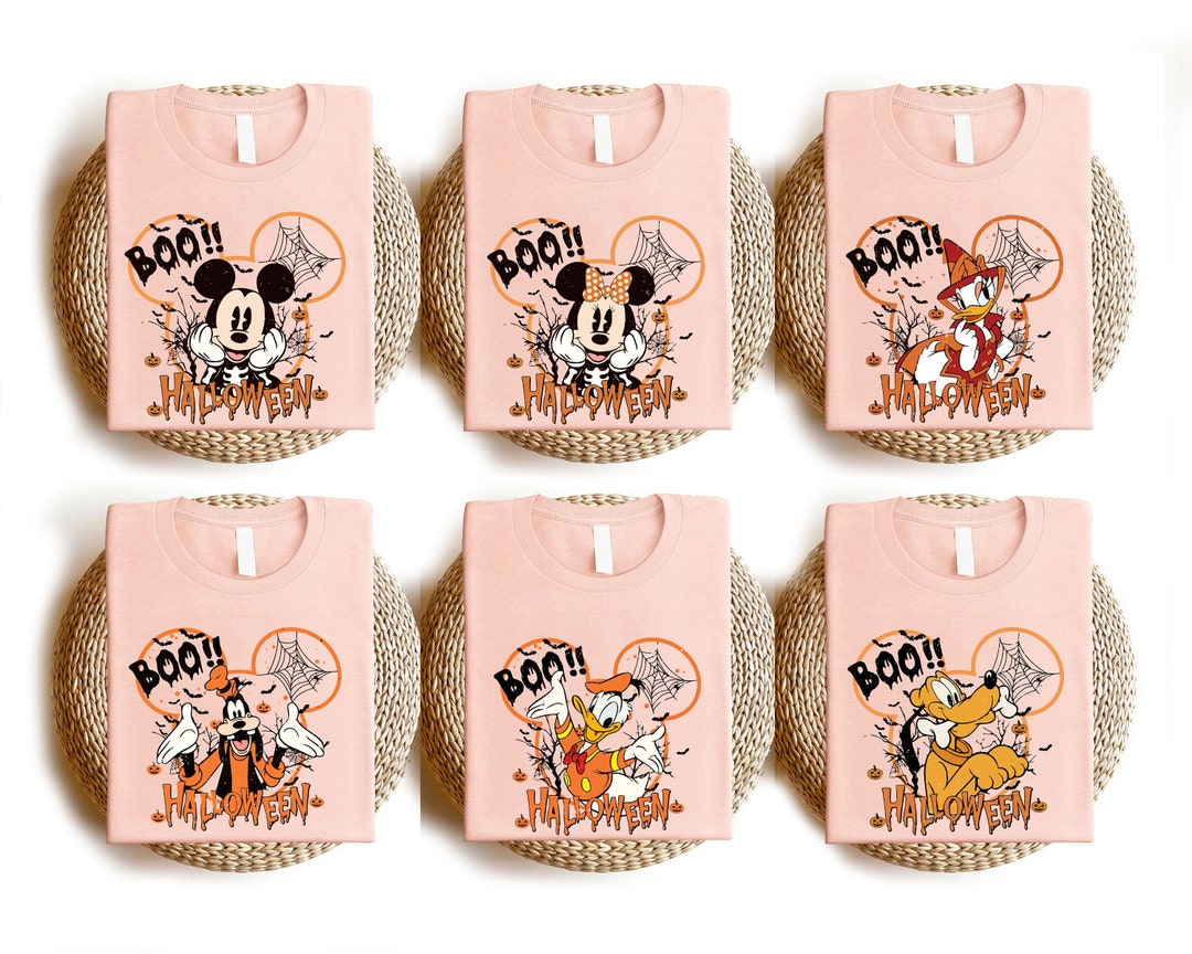 Boo Custom Disney Mickey and Friends Halloween T-shirt, Mickey's Not so ...