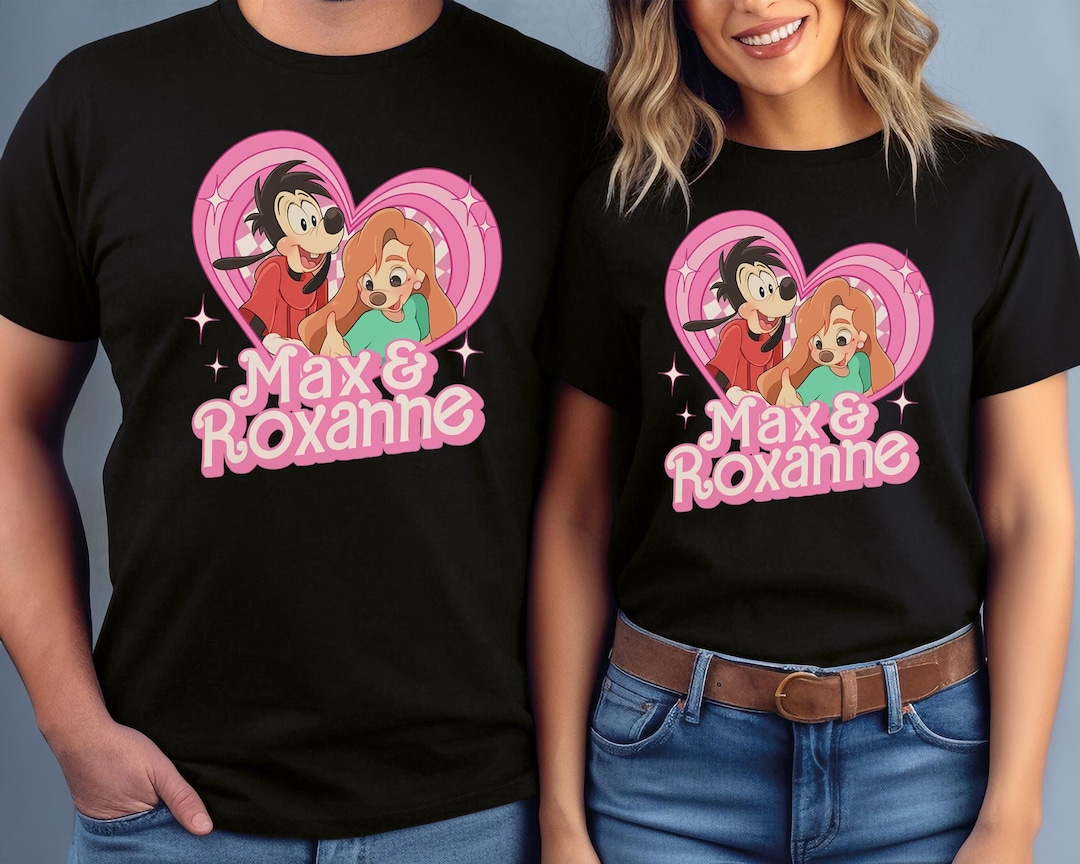 Max and Roxanne T-shirt, Disney Goofy Movie Shirt, Couples Matching ...