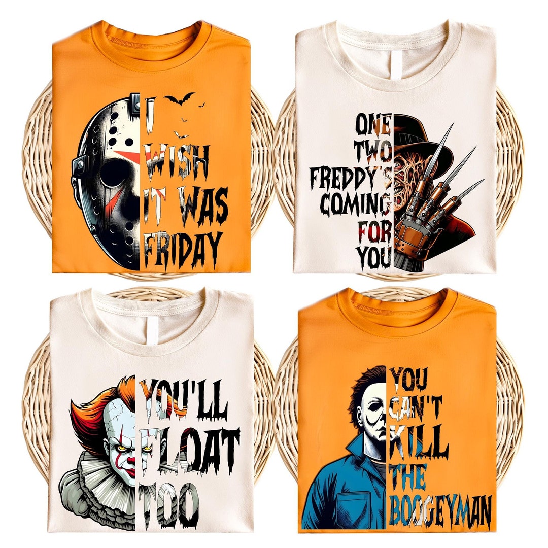 Horror Movie Characters T-shirt, Horror Men Quotes Tee, You'll Float ...