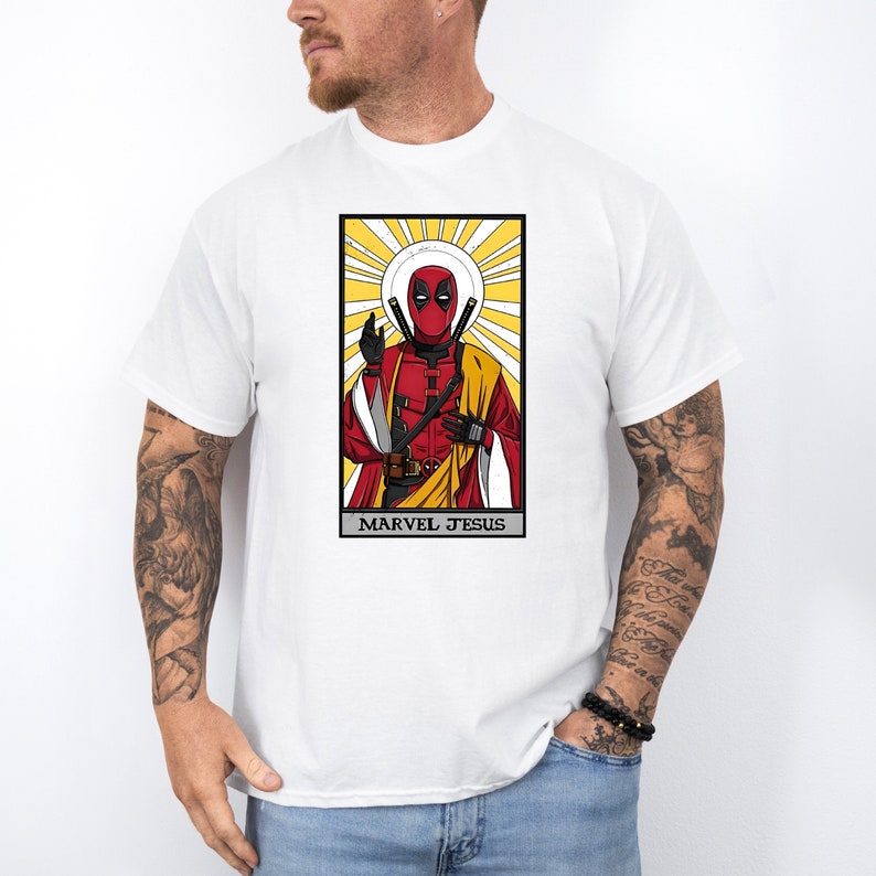 Marvel Jesus T-shirt, Sarcastic Marvel Avengers and Jesus Shirt ...